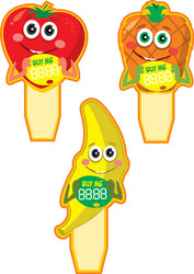 Price tags funny cartoon Royalty Free Vector Image