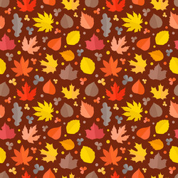 Seamless autumn patterns Royalty Free Vector Image