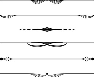 Decorative elements border and page rules Vector Image