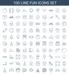Fun icons Royalty Free Vector Image - VectorStock