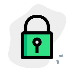 Padlock depicting privacy encryption in browser Vector Image