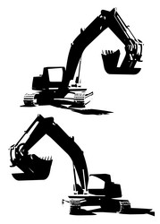 Digger Outline Vector Images (over 3,800)