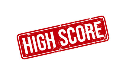High score rubber stamp seal Royalty Free Vector Image