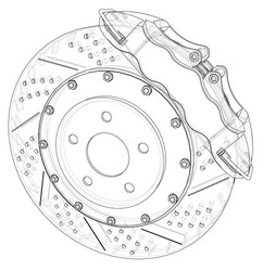 Car Blueprint Brake Vector Images (53)
