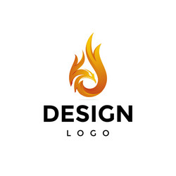 Red eagle gradient color logo design Royalty Free Vector