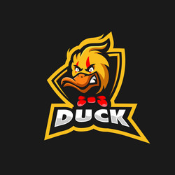 Duck gaming logo Royalty Free Vector Image - VectorStock