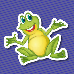 Frog thinking Royalty Free Vector Image - VectorStock