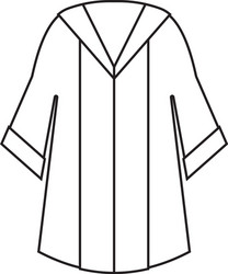 Graduation gown icon Royalty Free Vector Image