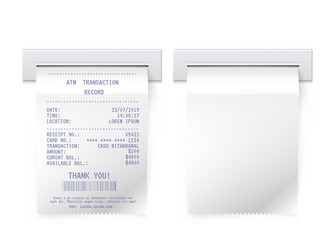 Download business invoice file bill form price Vector Image
