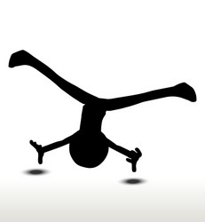 Cartwheel Silhouette Vector Images (71)