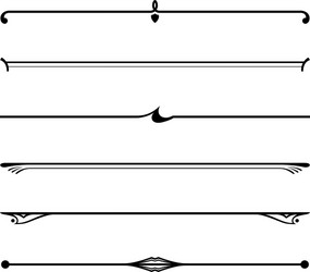 Elegant Ornate Border Elements Royalty Free Vector Image