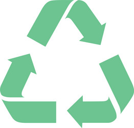 Recycling symbol design Royalty Free Vector Image