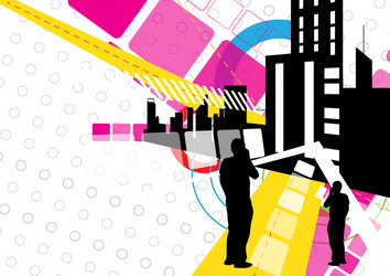 Urban retro background design Royalty Free Vector Image