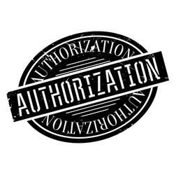 Authorization rubber stamp Royalty Free Vector Image