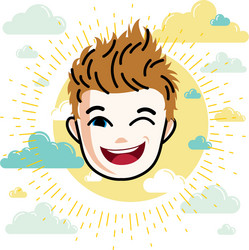Boy Wink Clipart Vector Images (46)