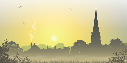 Country landscape Royalty Free Vector Image - VectorStock