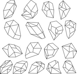 Diamond Outline Shape Vector Images (over 9,600)
