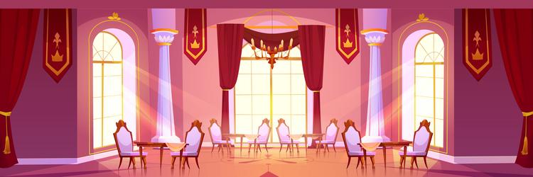 Dining table and chairs Royalty Free Vector Image
