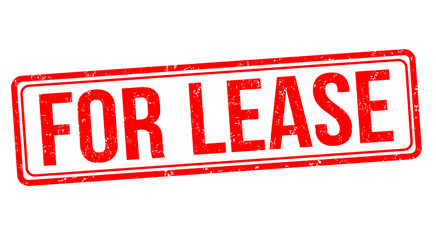 For lease red sign with copy space Royalty Free Vector Image