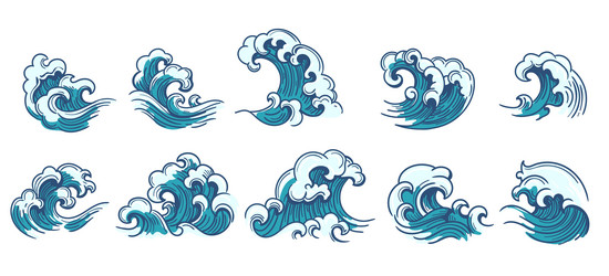 Ocean Wave Vector Images (over 170,000)