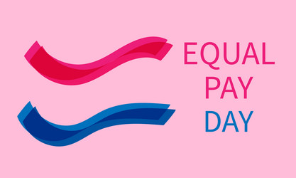 Equal pay day Royalty Free Vector Image - VectorStock