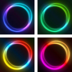 Two color round banner Royalty Free Vector Image