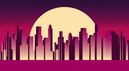 Retro futuristic background Royalty Free Vector Image