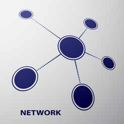 Magnifying glass on a transparent background Vector Image