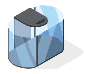 Isometric aquarium in modern minimalistic style Vector Image