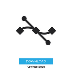 S curve icon simple sign for web site and mobile Vector Image