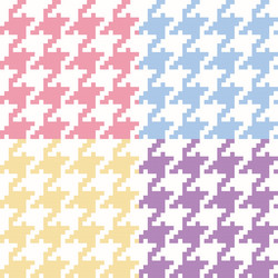 Seamless pattern with pink gingham check plaid Vector Image