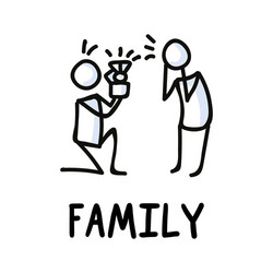 Stickman Proposing Vector Images (41)