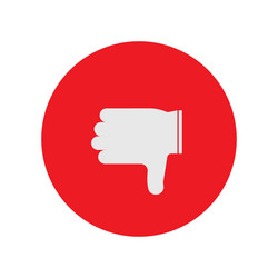 Thumbs down logo icon Royalty Free Vector Image