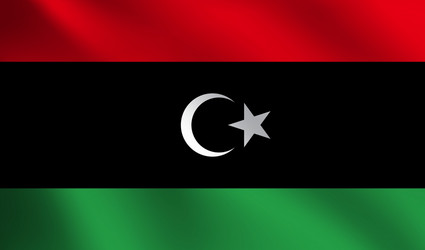 State symbol is the flag of libya national Vector Image