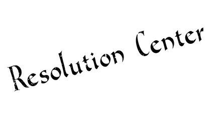 Resolution center rubber stamp Royalty Free Vector Image