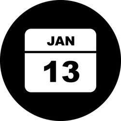 January 13 Vector Images (over 130)