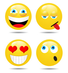 Feedback concept valuation by emoticons Royalty Free Vector