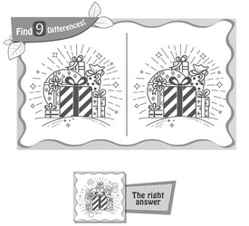 Find 9 differences game whale Royalty Free Vector Image