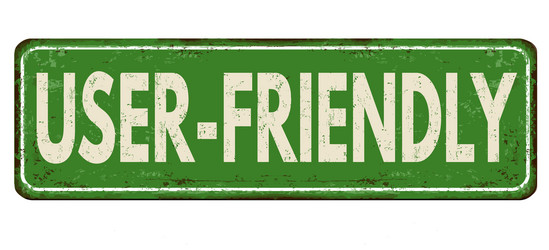 User friendly sign or stamp Royalty Free Vector Image