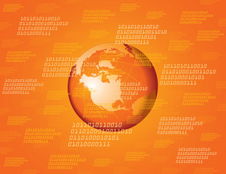 Binary business people Royalty Free Vector Image