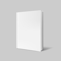 Blank book cover template Royalty Free Vector Image