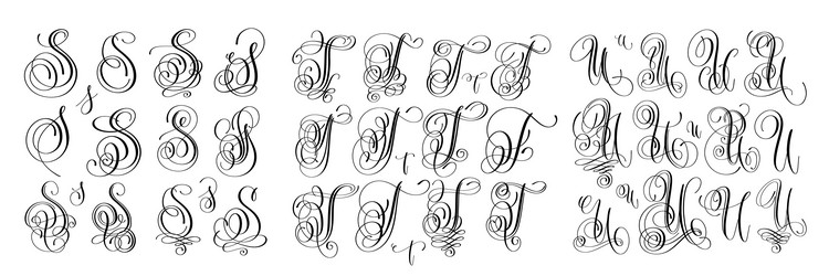 Calligraphy Script Lettering Vector Images (over 110,000)