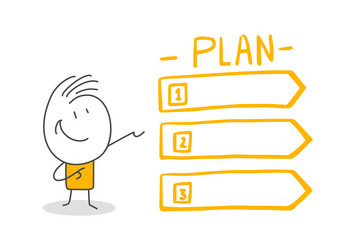 Stickman Planning Vector Images (over 370)