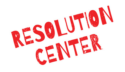 Resolution center rubber stamp Royalty Free Vector Image
