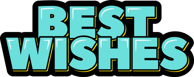 Best Wishes Words Vector Images (over 740)