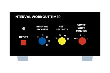 Sports interval timer Royalty Free Vector Image