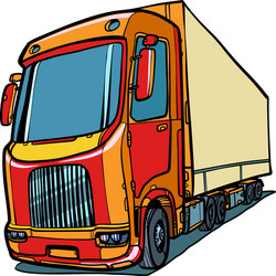 Truck tractor or semi-trailer combination Vector Image