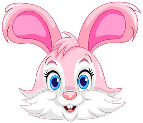Cute rabbit cartoon character Royalty Free Vector Image