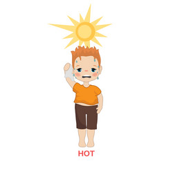 Cartoon Boy Hot Weather Vector Images (over 710)