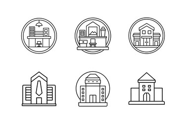 Home icon line art Royalty Free Vector Image - VectorStock
